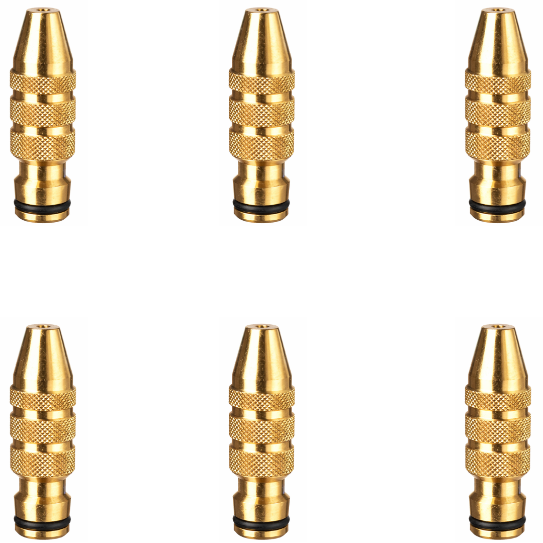 6 x Pope - 12mm Comfort Grip Brass Nozzle – Professional Heavy-Duty Ad