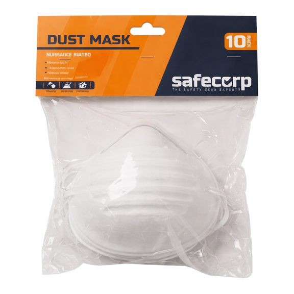 6 x Safecorp Nuisance Dust Masks - 10 Pack Disposable Irritant Protect