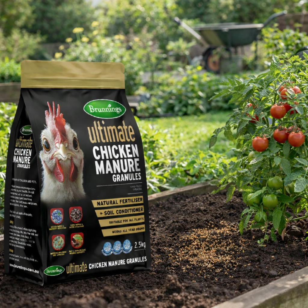 Brunnings Ultimate Chicken Manure Granules 2.5kg - Concentrated Organi