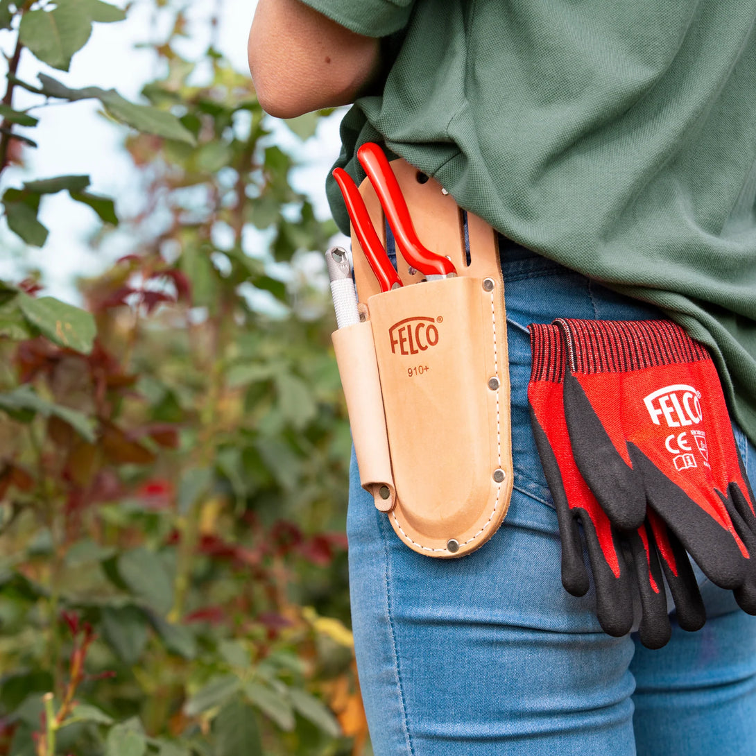 FELCO 910+ - Leather Holster - with Integrated Sharpener Pocket