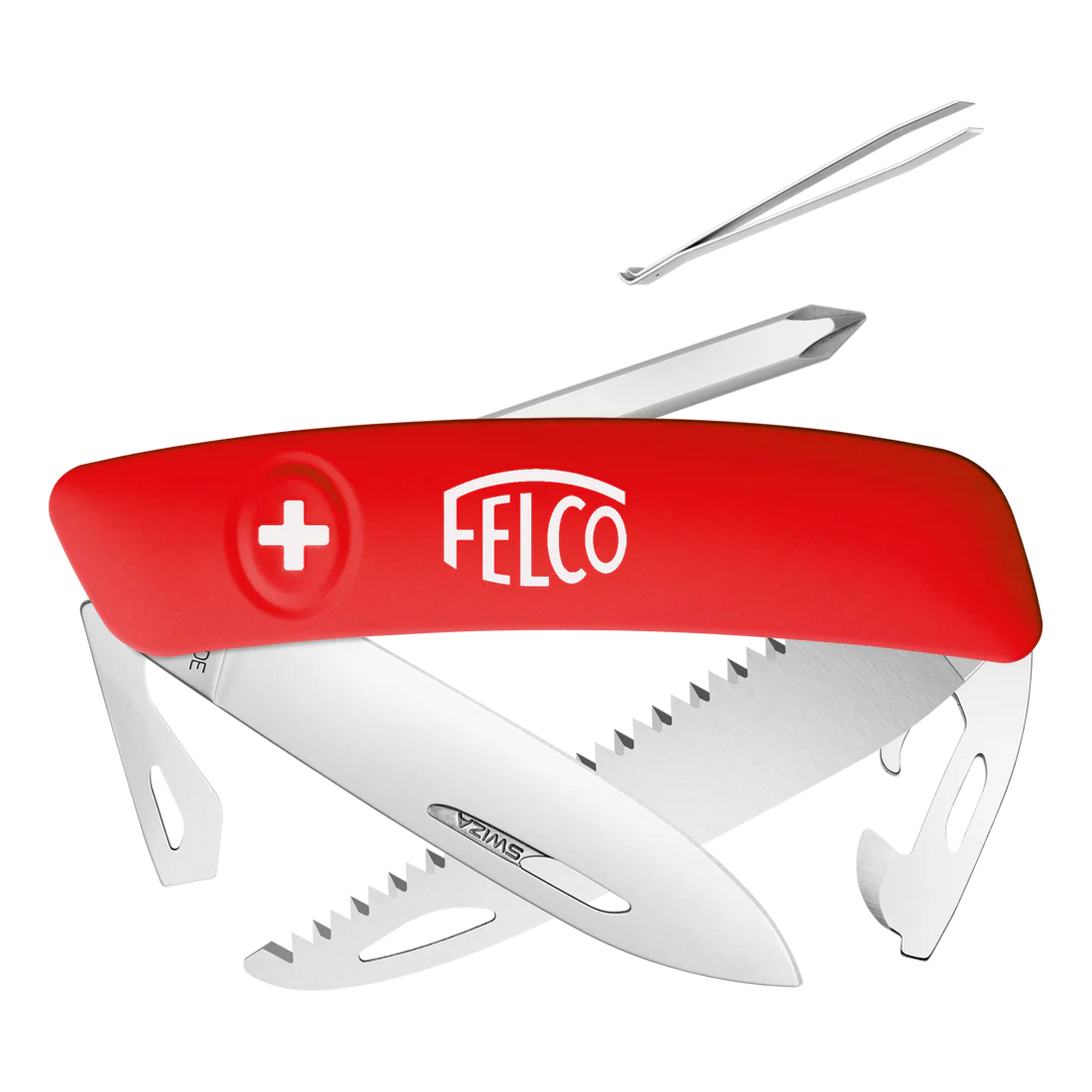 FELCO 506 - Swiss Pocket Knife - 10 Functions with Phillips Screwdrive