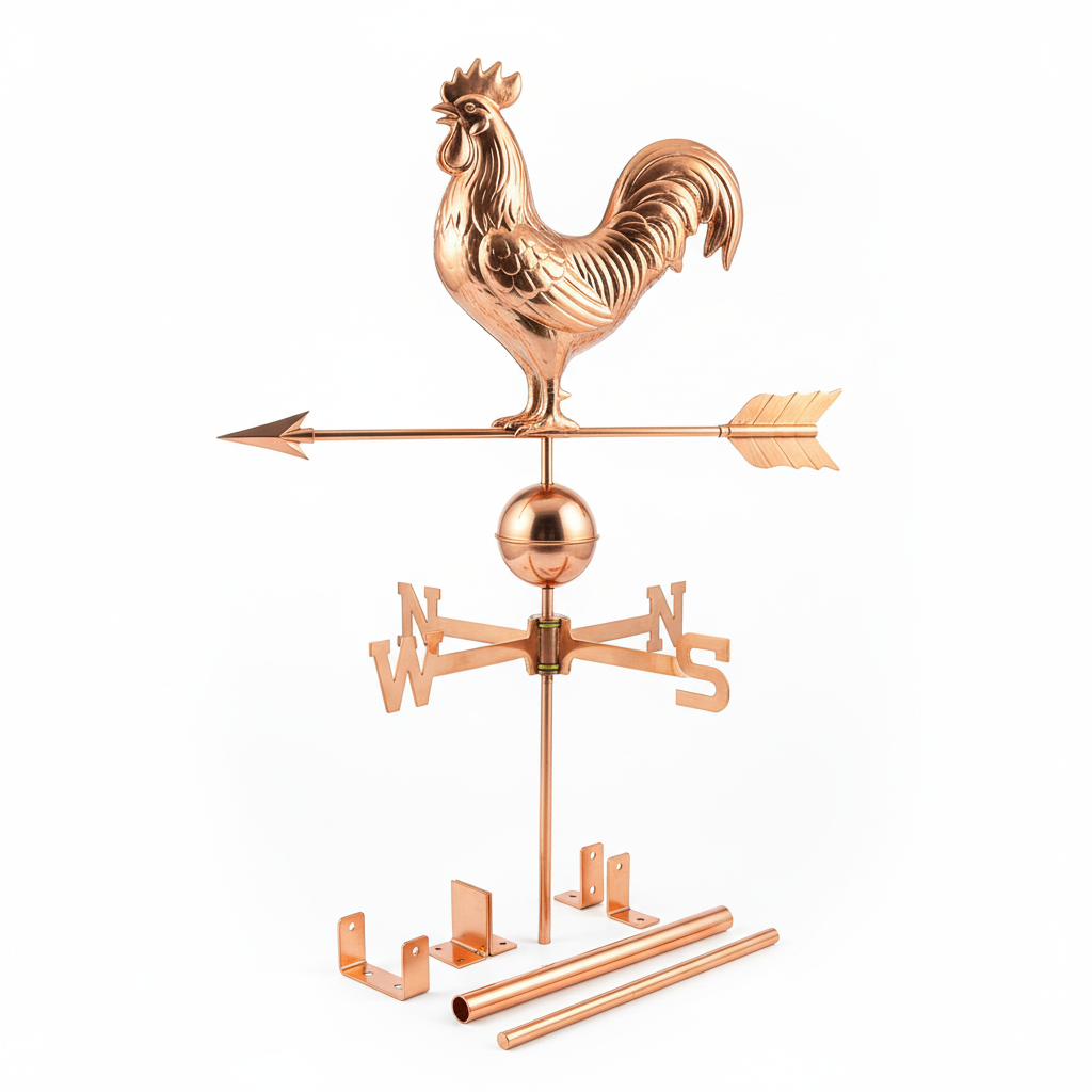 Majestic Rooster Weather Vane | Greenhouse & Polytunnels