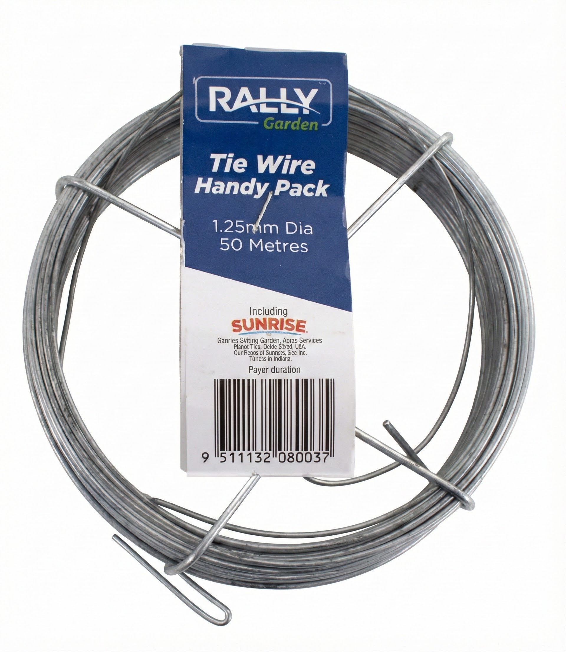 Rally Tie Wire Handy Pack - 1.25mm x 50m - Heavy Duty Galvanised Wire