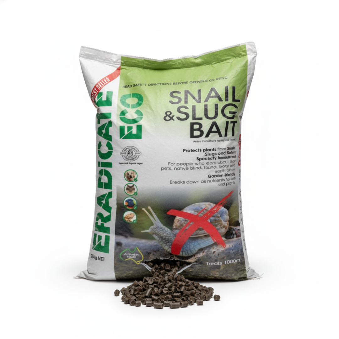 Eradicate Eco Snail & Slug Bait– 25KG Bag Certified Organic, Large-Sca