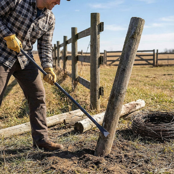 Crow / Fencing Bar - 1800mm x 25mm - Heavy Duty Tool for Digging & Pos