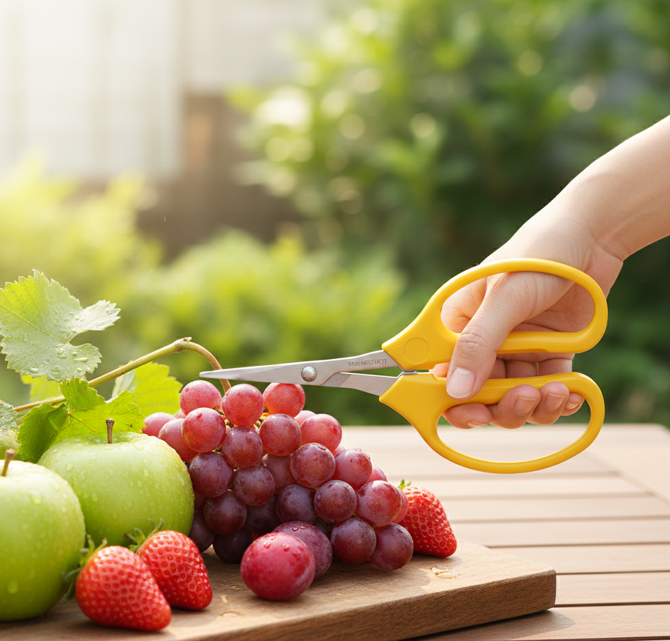 ARS Stainless Steel Fruit Scissor - 155mm Length - Precision Snips for