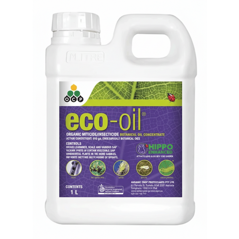 OCP Eco-Oil Hippo (1L) – Concentrated Organic Insecticide & Miticide