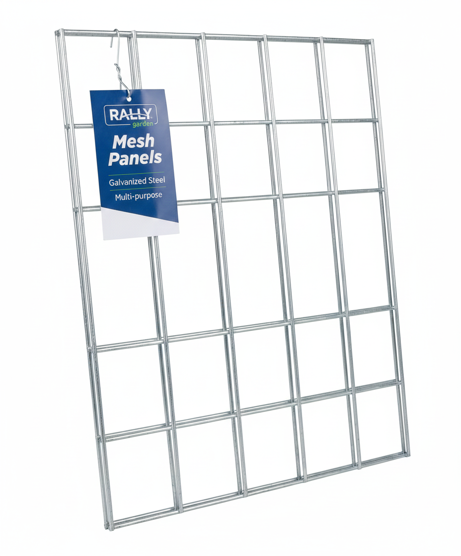 Rally Galvanised Weld Mesh Panel - 2.0m x 1200mm - 5.0mm Heavy Duty Wi