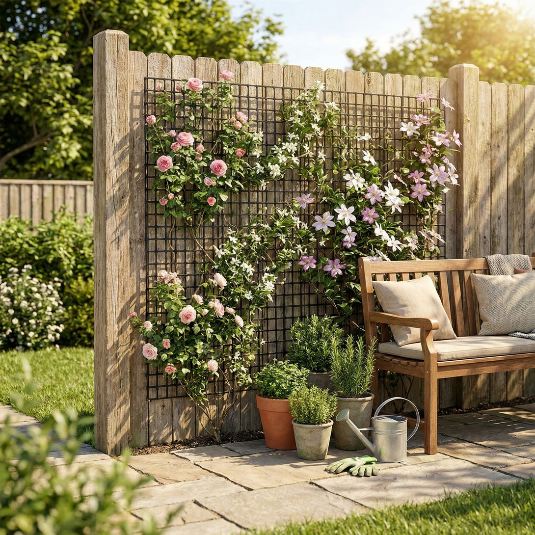 Rally Plastic Garden Trellis - 1200mm x 30m - Climbing Plant Support