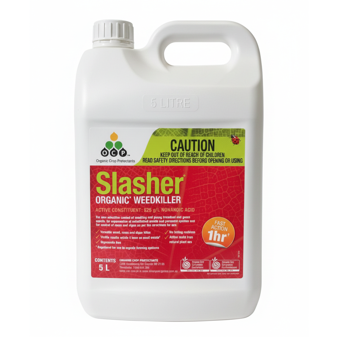 OCP Slasher Organic Weedkiller (5L) – Professional Strength Organic He