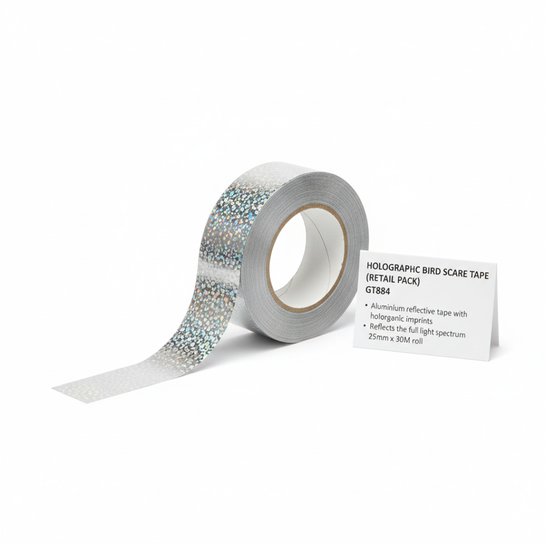 Holographic Bird Scare Tape – Retail Pack – Full-Spectrum Reflective B