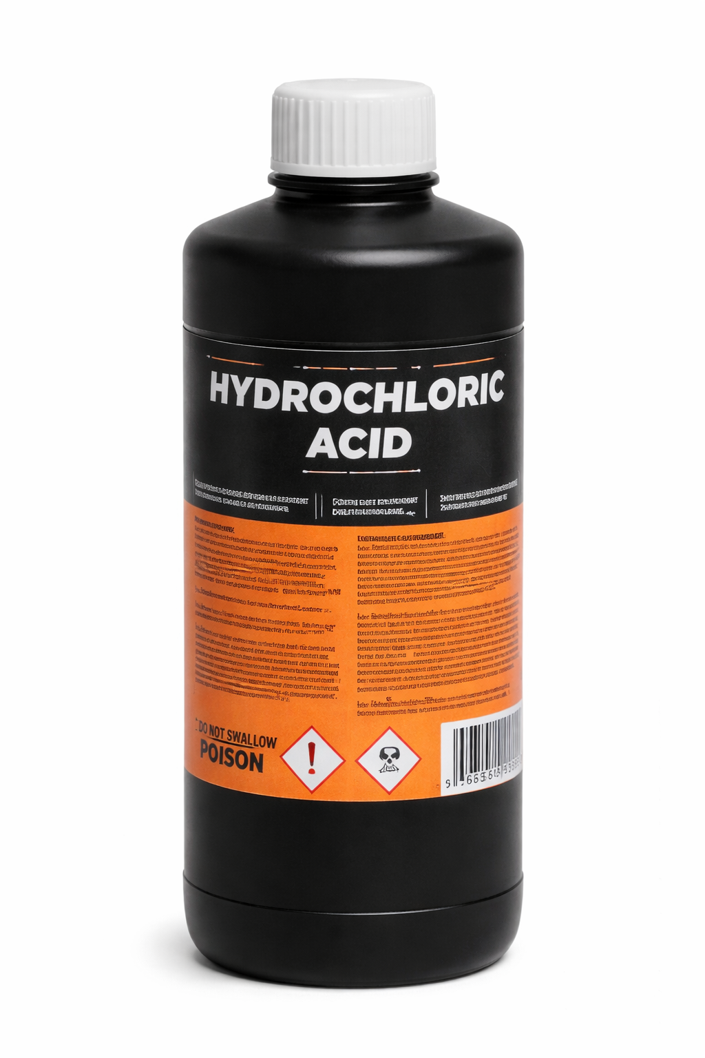 Hydrochloric Acid - 500ml to 20L - Heavy Duty Cleaning & Etching Solut
