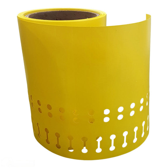Yellow Locking Plant Tags - 160mm X 16mm, 1000 Per Roll - Pvc Loop Lab