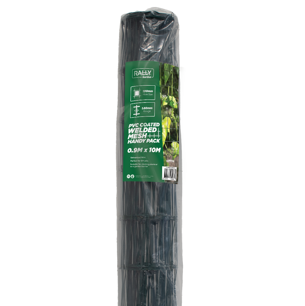PVC Coated Welded Mesh - 900mm x 25mm x 1.3mm x 5M - Green Garden Fenc