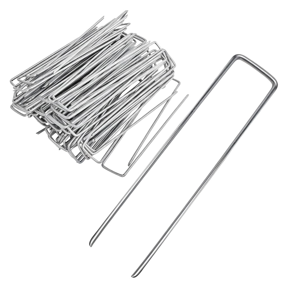 Weed Mat Pins - 150mm Galvanised Steel Anchors | Greenhouse & Polytunnels