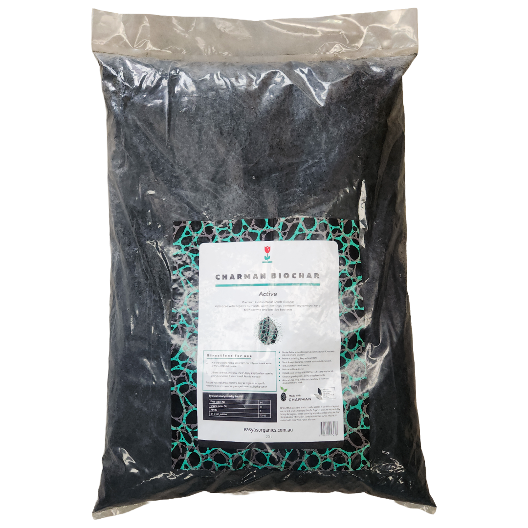 Biochar Active – Premium Nutrient-Charged Horticultural Biochar (20 Li