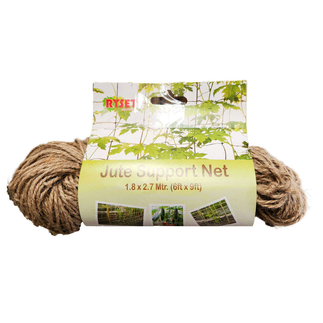 Jute Pea & Bean Netting - 1.8M x 2.7M - Heavy-Duty Compostable Trellis