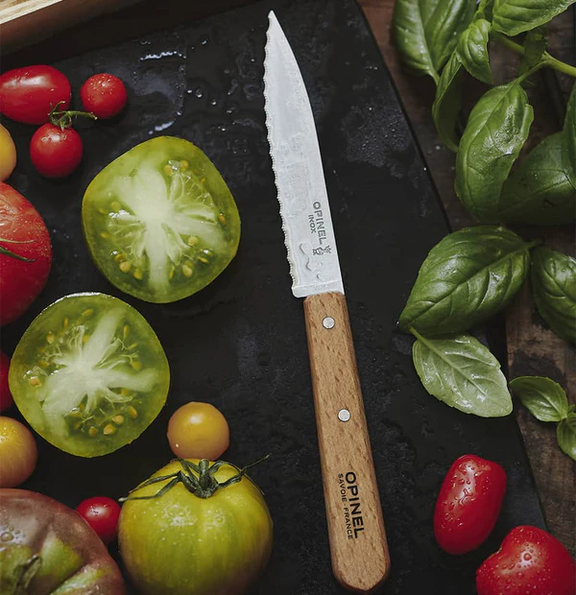 Opinel - Serrated Knife N°113 – Premium Micro-Serrated Kitchen Utility