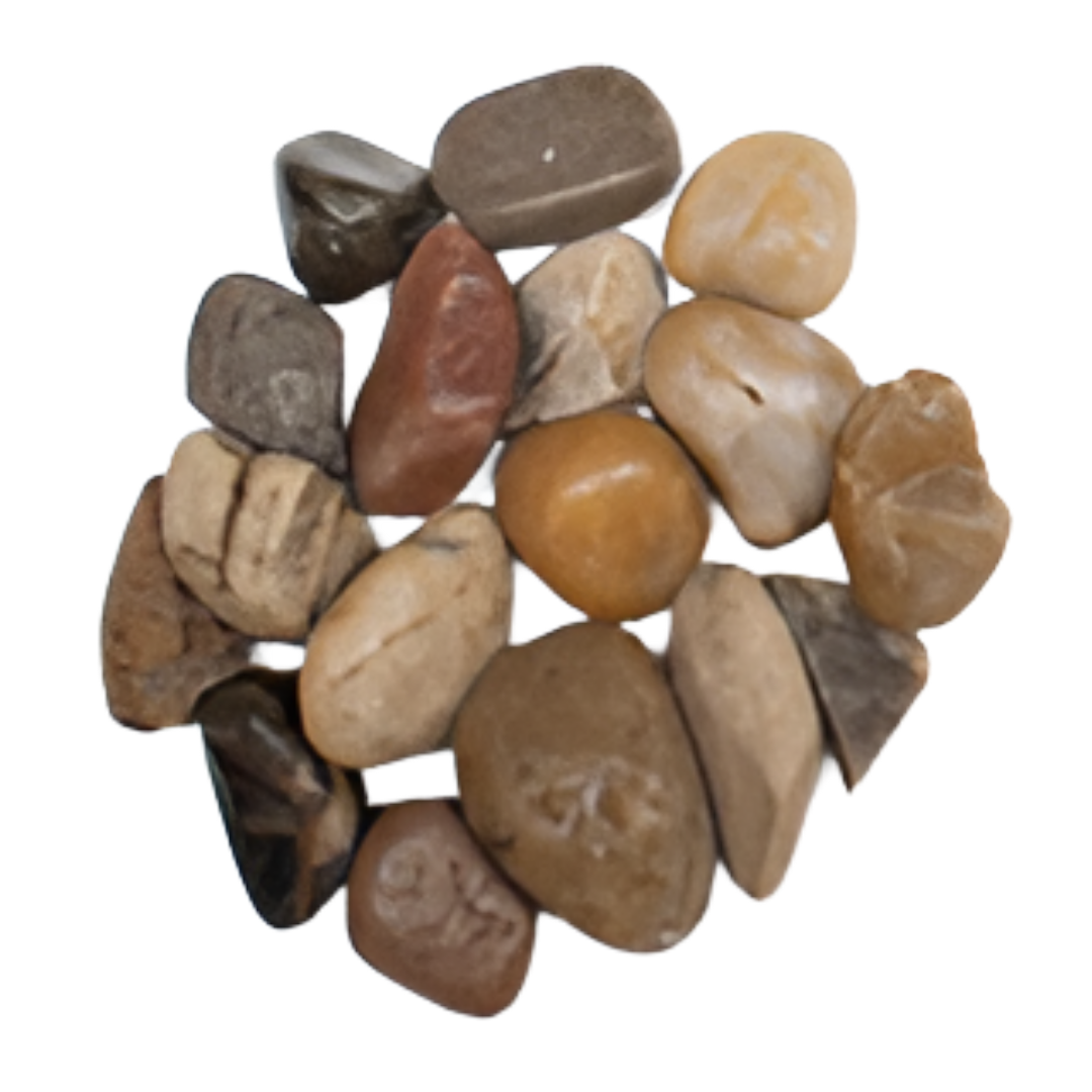 Decorative Garden Pebbles - 20kg Bag - Multicolor Mix