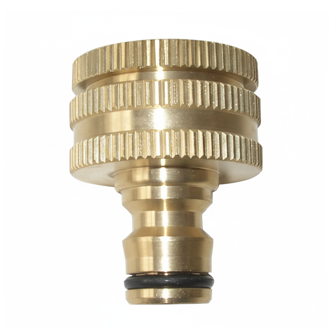 Ryset Brass Tap Adaptor - 19mm and 25mm (3/4" and 1") - Heavy Duty Dua