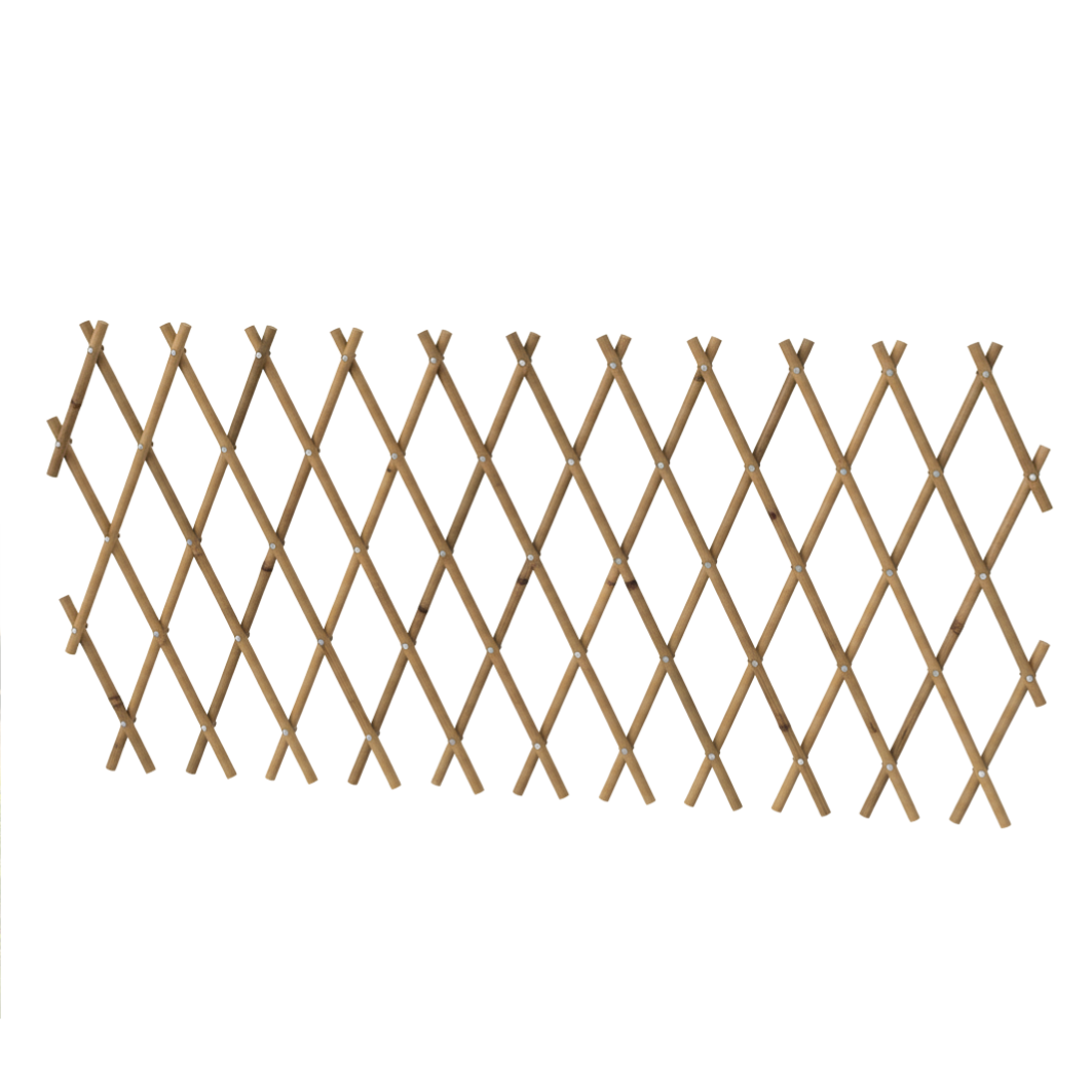 Premium Bamboo Expanding Trellis - 1200mm X 1800mm - Natural Lattice f