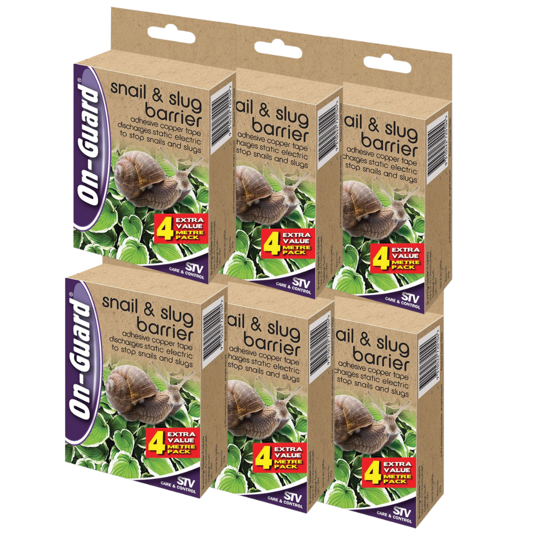 6 x The Buzz OG Snail & Slug Barrier 4m - Copper-Enhanced Physical Det