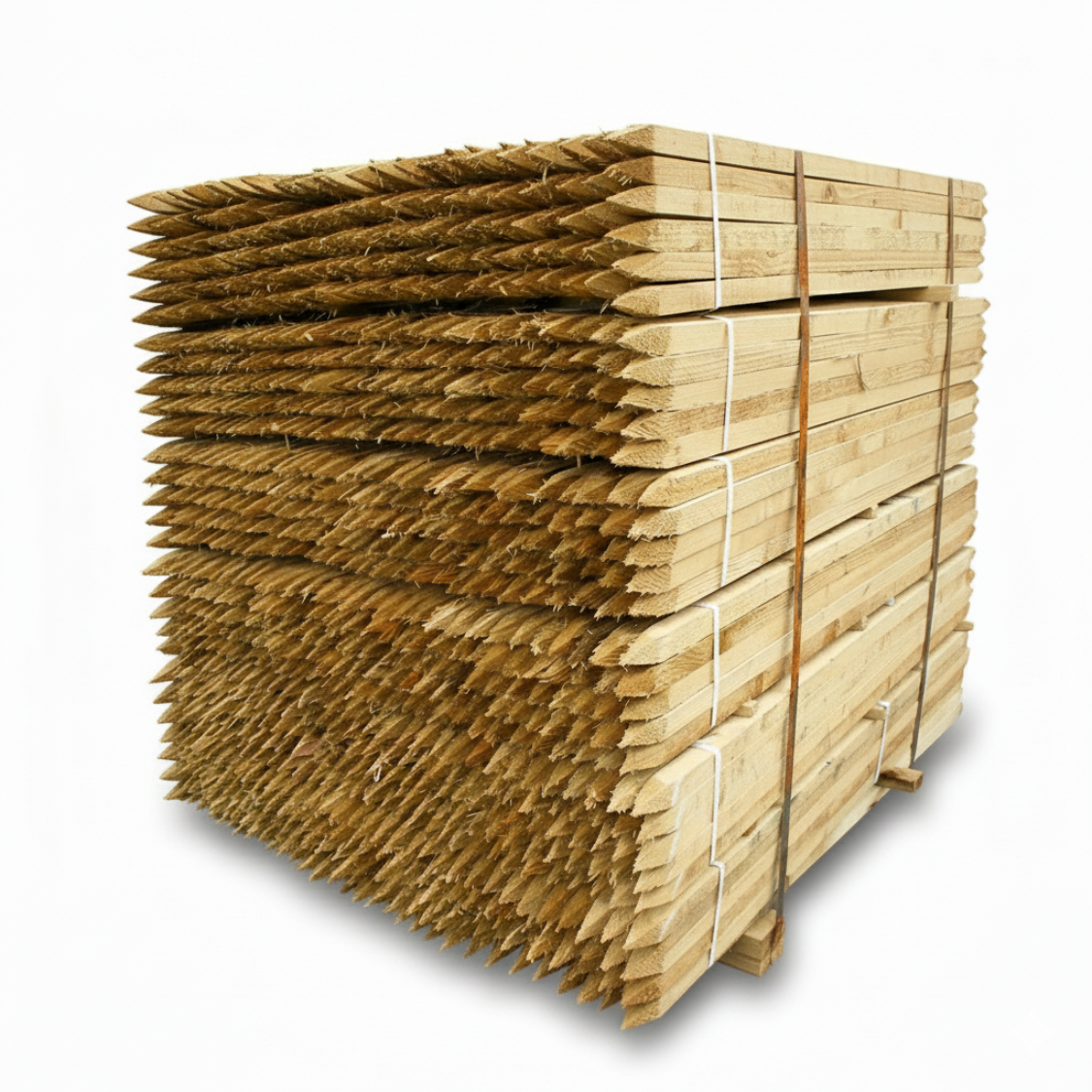Heavy Duty Timber Tree Stakes - 1500mm & 1800mm Lengths (38mm X 38mm H
