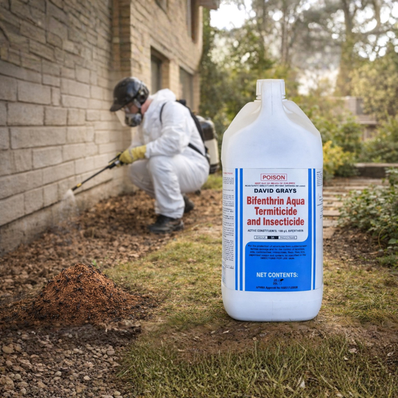 4x David Grays Bifenthrin Aqua 5L – Low-Odour Residual Termite & Gener