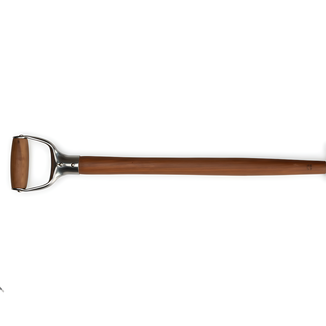 Bent Shaft D-handle - 650mm Length x 34mm Diameter - Spotted Gum for R