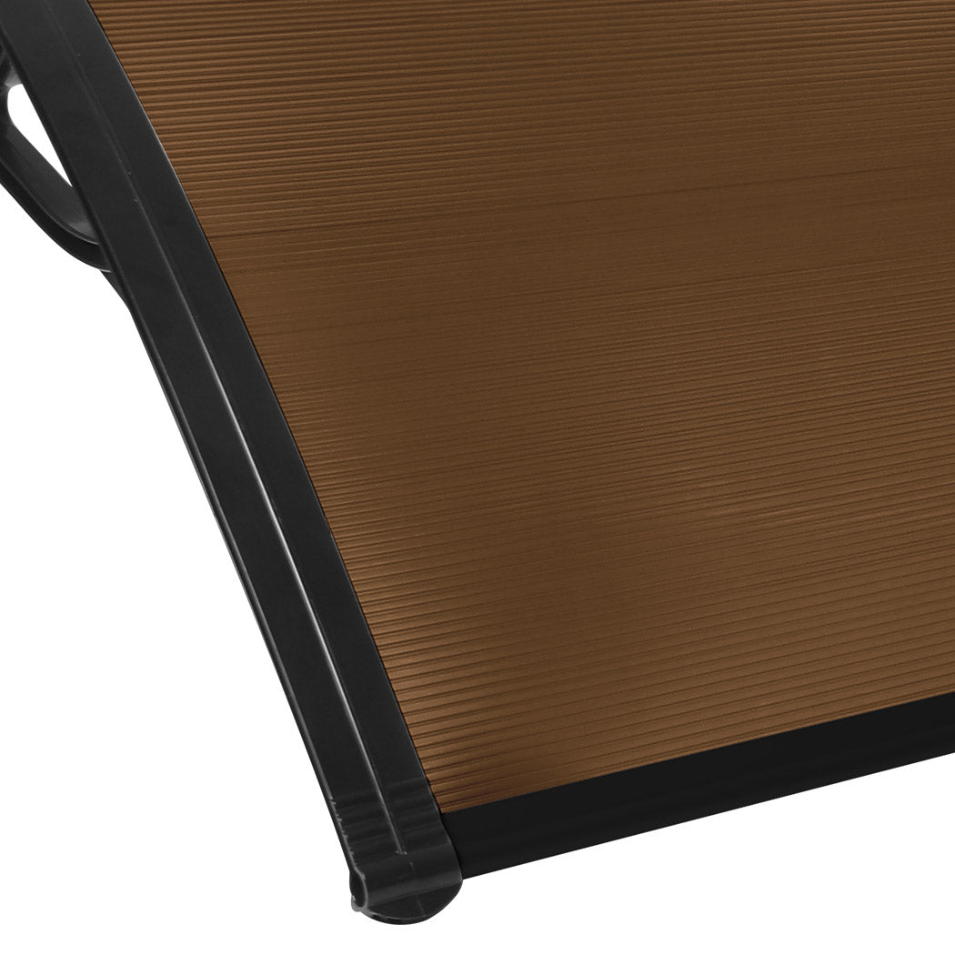 Mountview Window Door Awning Outdoor 1M X 6M Brown 1x6M