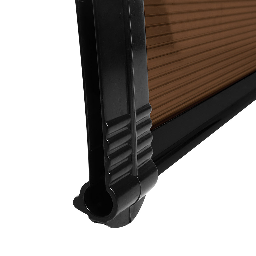 Mountview Window Door Awning Outdoor 1M X 6M Brown 1x6M