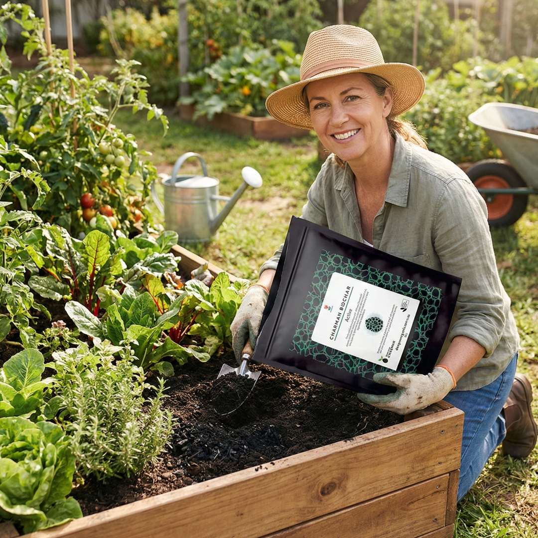 Biochar Active – Premium Nutrient-Charged Horticultural Biochar (20 Li