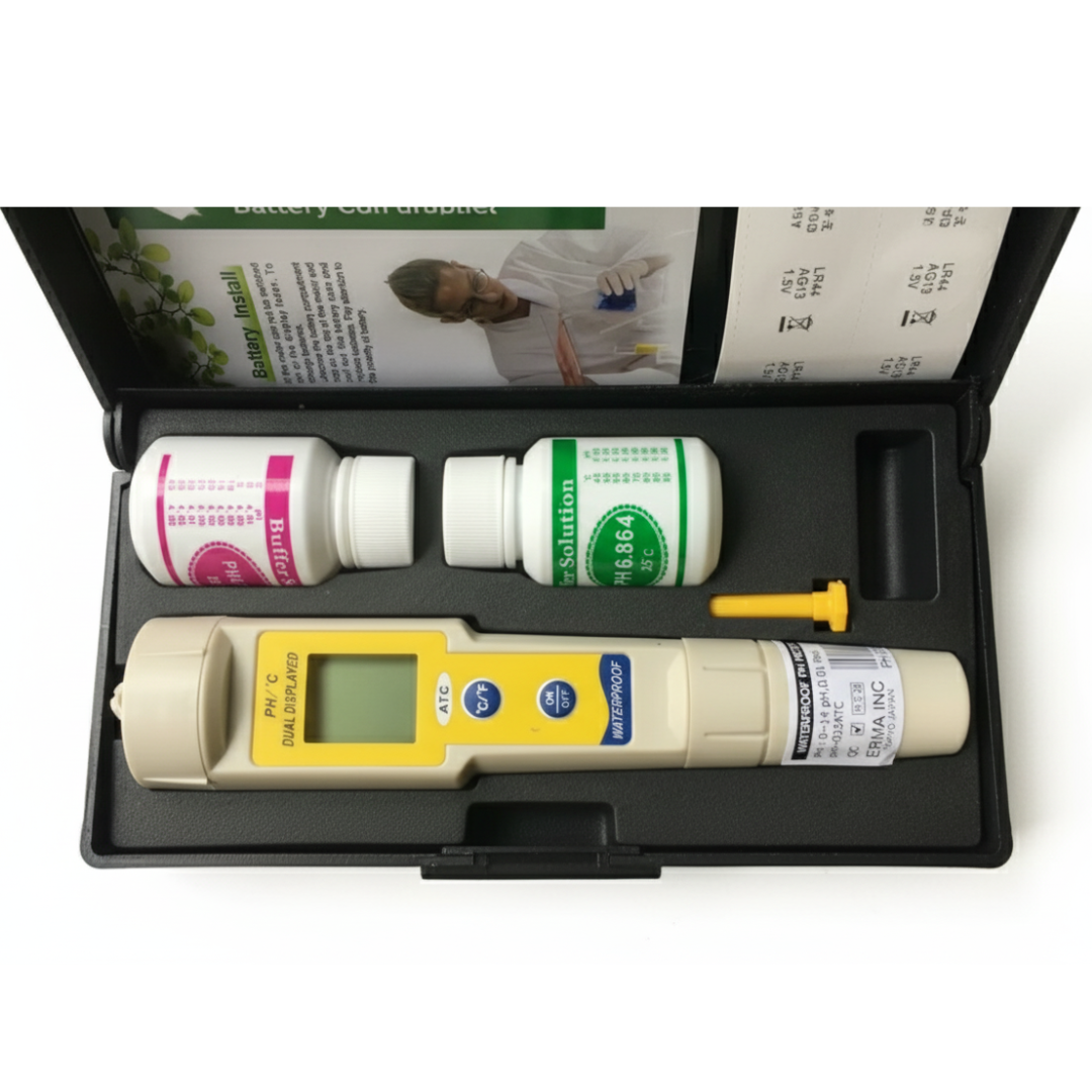 PH Meter – Precision Waterproof pH & Temperature Tester