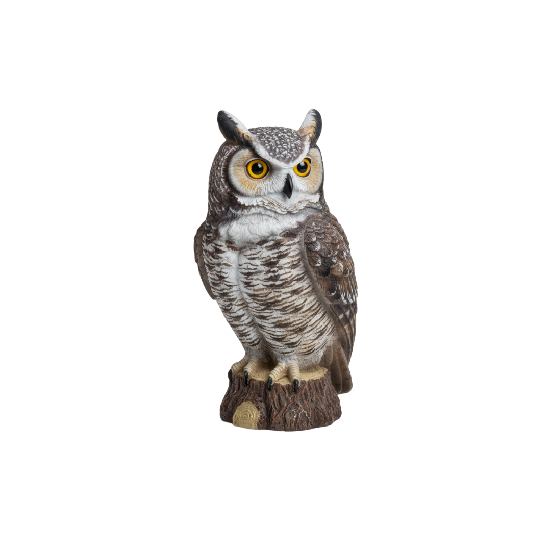 Owl Decoy – Lifelike Predator Deterrent for Gardens & Outdoor Areas