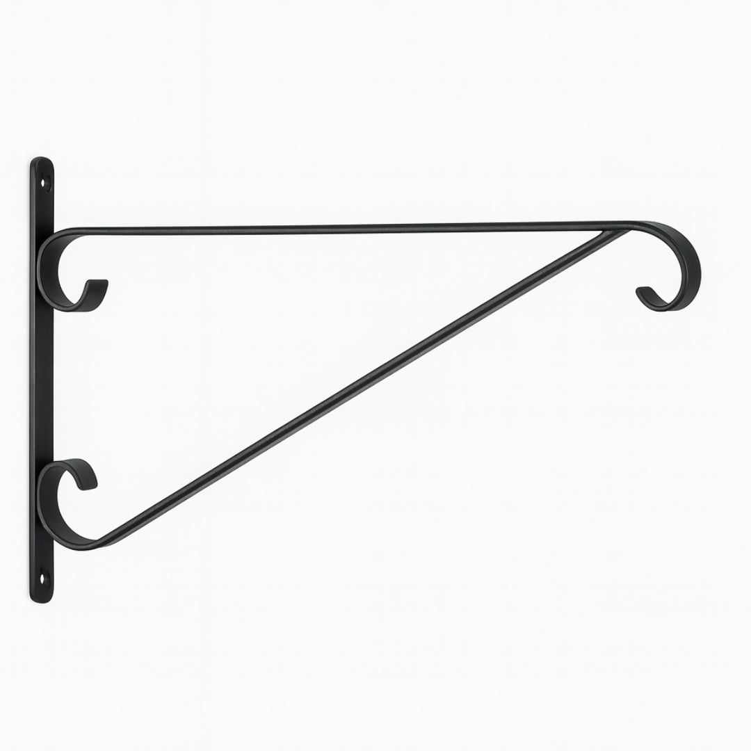 Wall Bracket - 300mm Extension, Heavy Duty Steel - Multi-Use Hook for