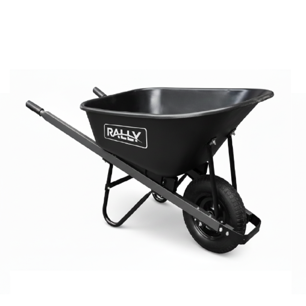 Narrow Poly Tray Wheelbarrow - 78 Litre with Pouring Lip - Precision M